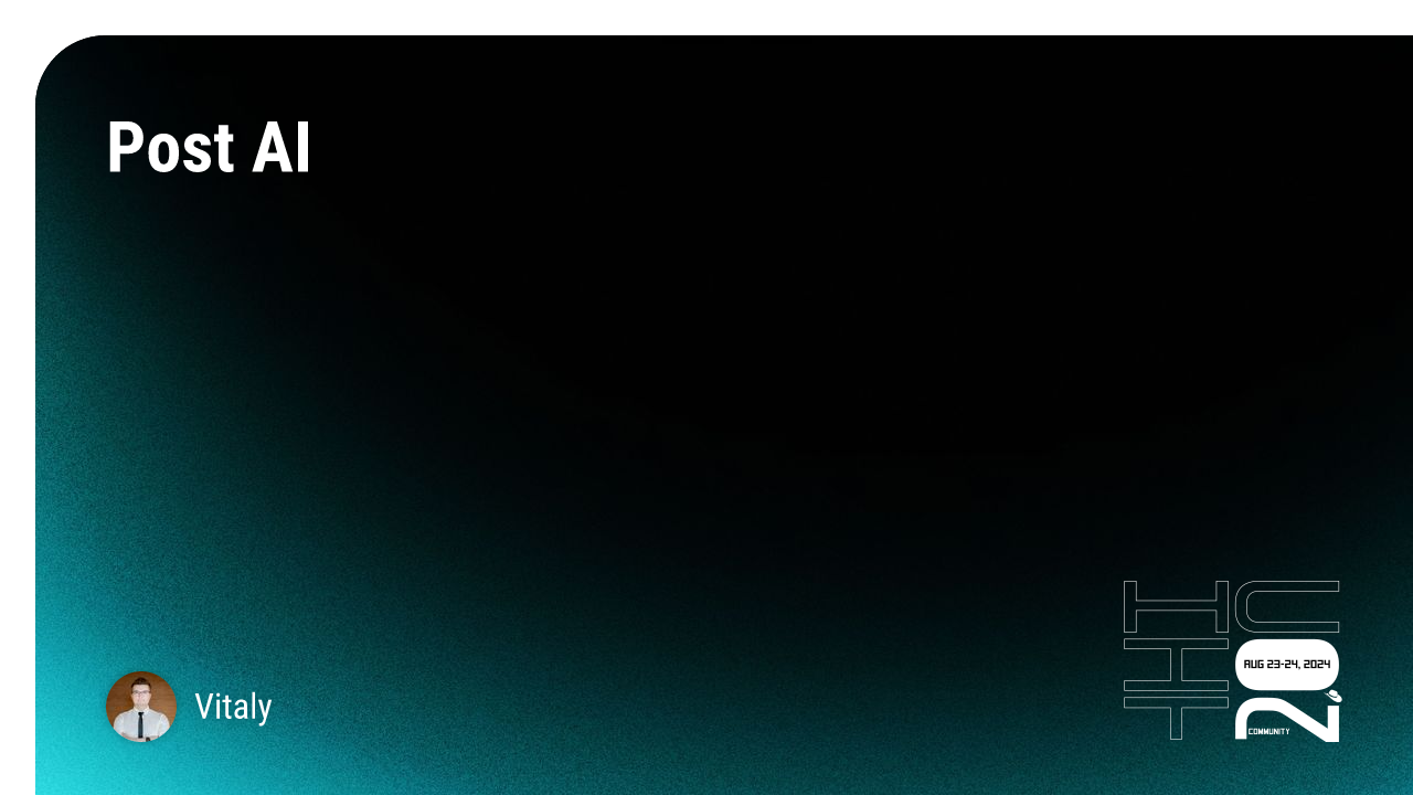 Post AI - HITCON CMT 2024 | HITCON CMT 2024